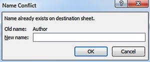 Cách xử lý lỗi Name Conflict trong Excel thành công 100%