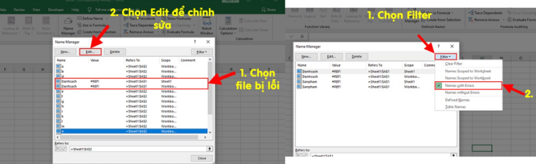 Cách xử lý lỗi Name Conflict trong Excel thành công 100%
